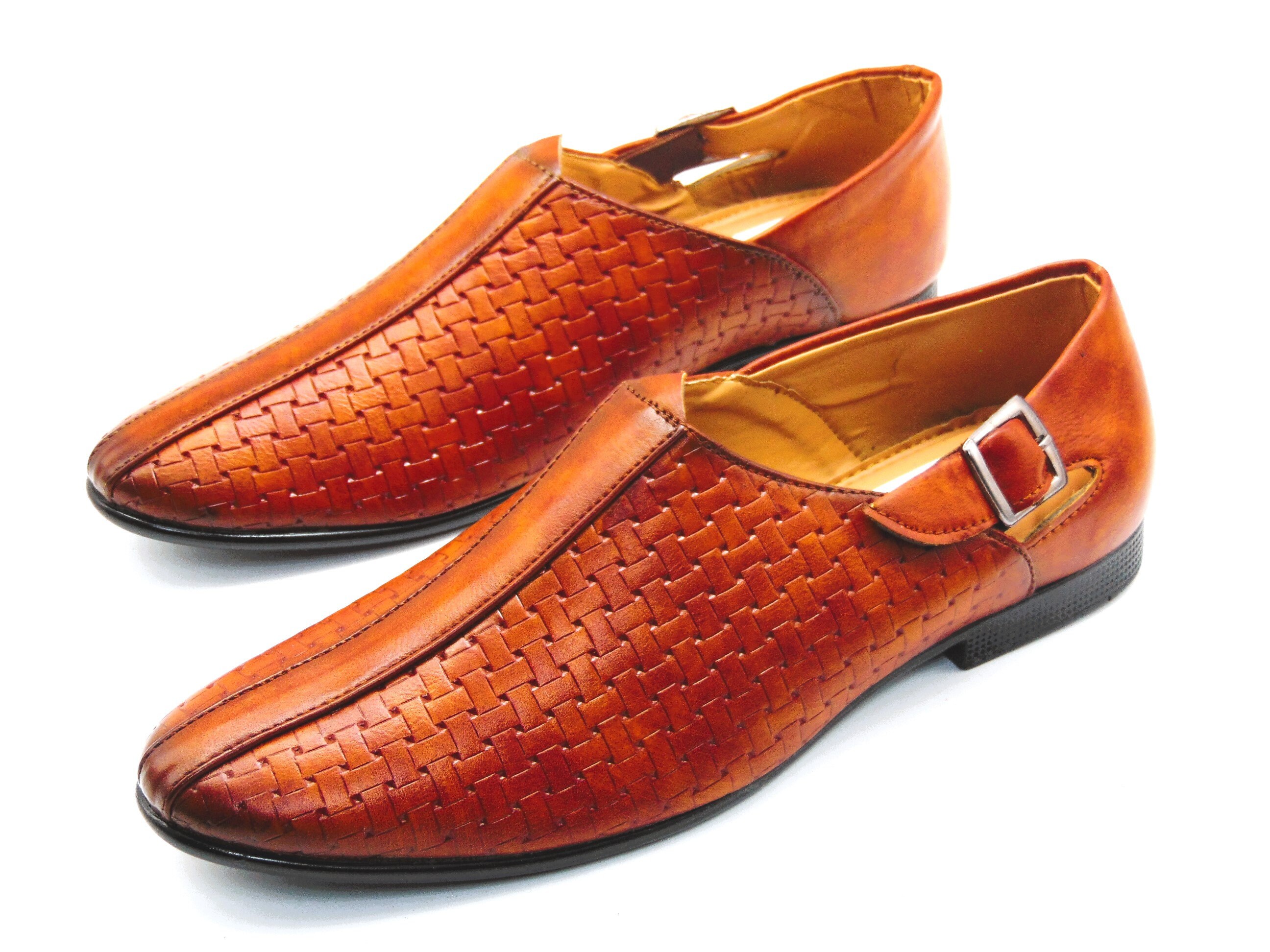 Ethnic Indian Men Shoes in High Quality Synthetic Leather Sandals Flats ...