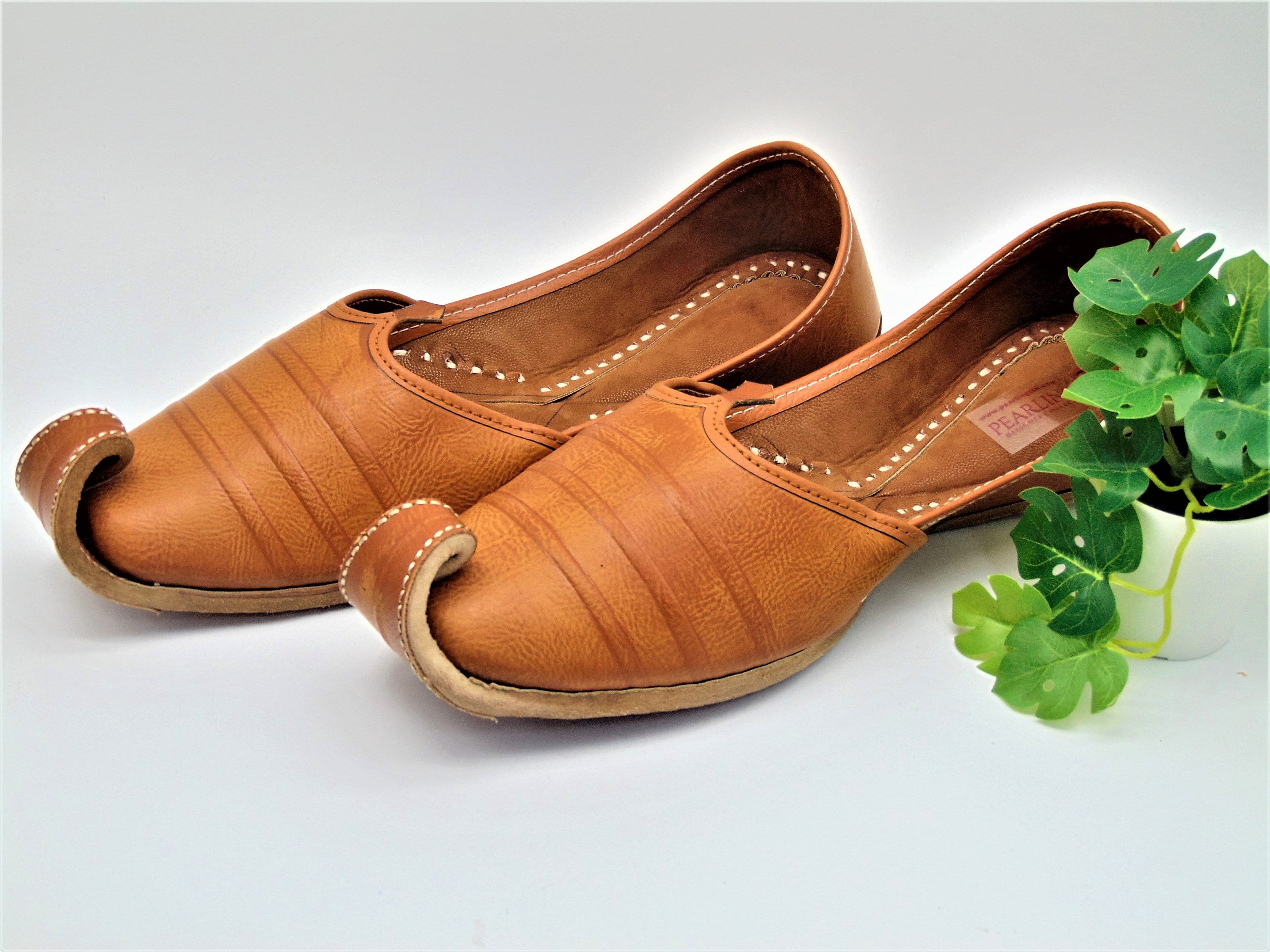 Ethnic Indian Genuine Leather Men Shoes Juti Khussa Sandals Flats Slip ...