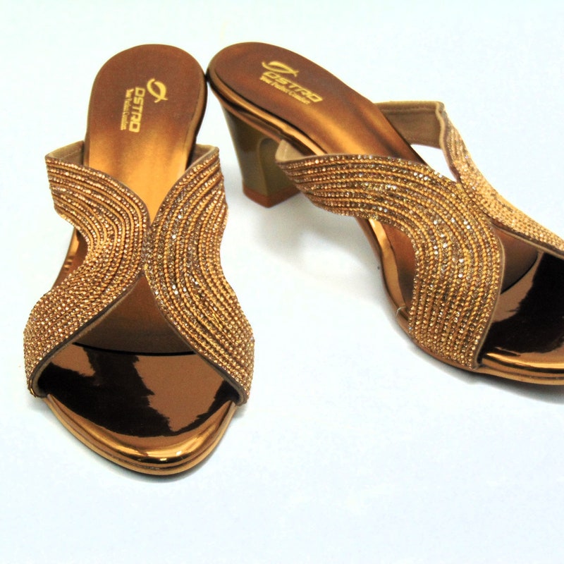 Bronze Wedge Heels - Etsy