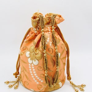 Ethnic Indian Potli Batva Handmade Embroidered Bags in Different Colors ...