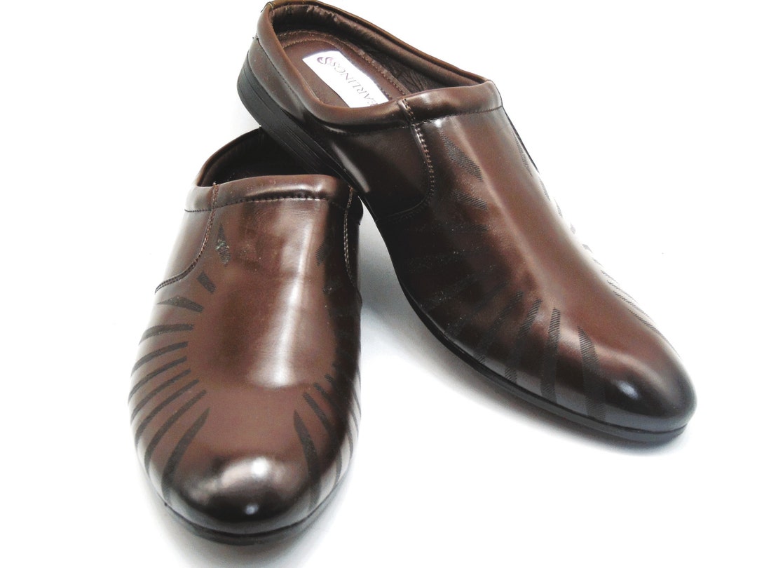 Ethnic Indian Men Shoes in High Quality Synthetic Leather Sandals Flats ...