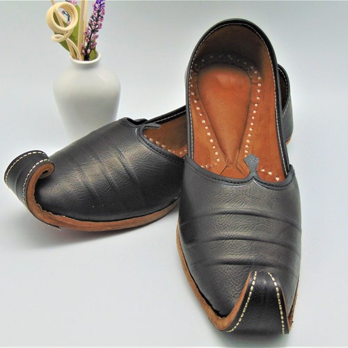 Ethnic Indian Genuine Leather Men Shoes Juti Khussa Sandals - Etsy