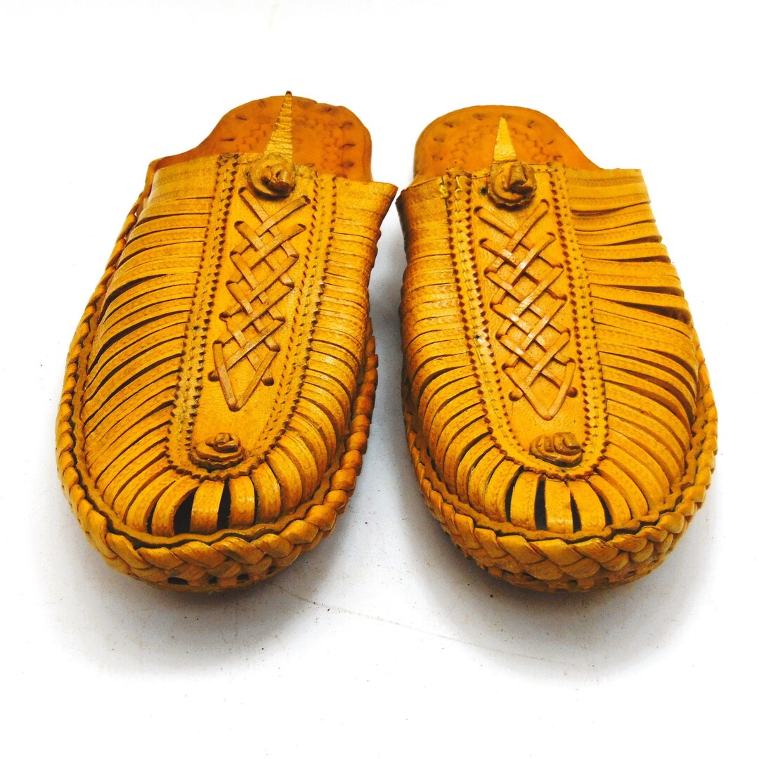 Ethnic Unisex Indian Kholapuri Leather Chappals/sandals, Hippie, Jesus ...
