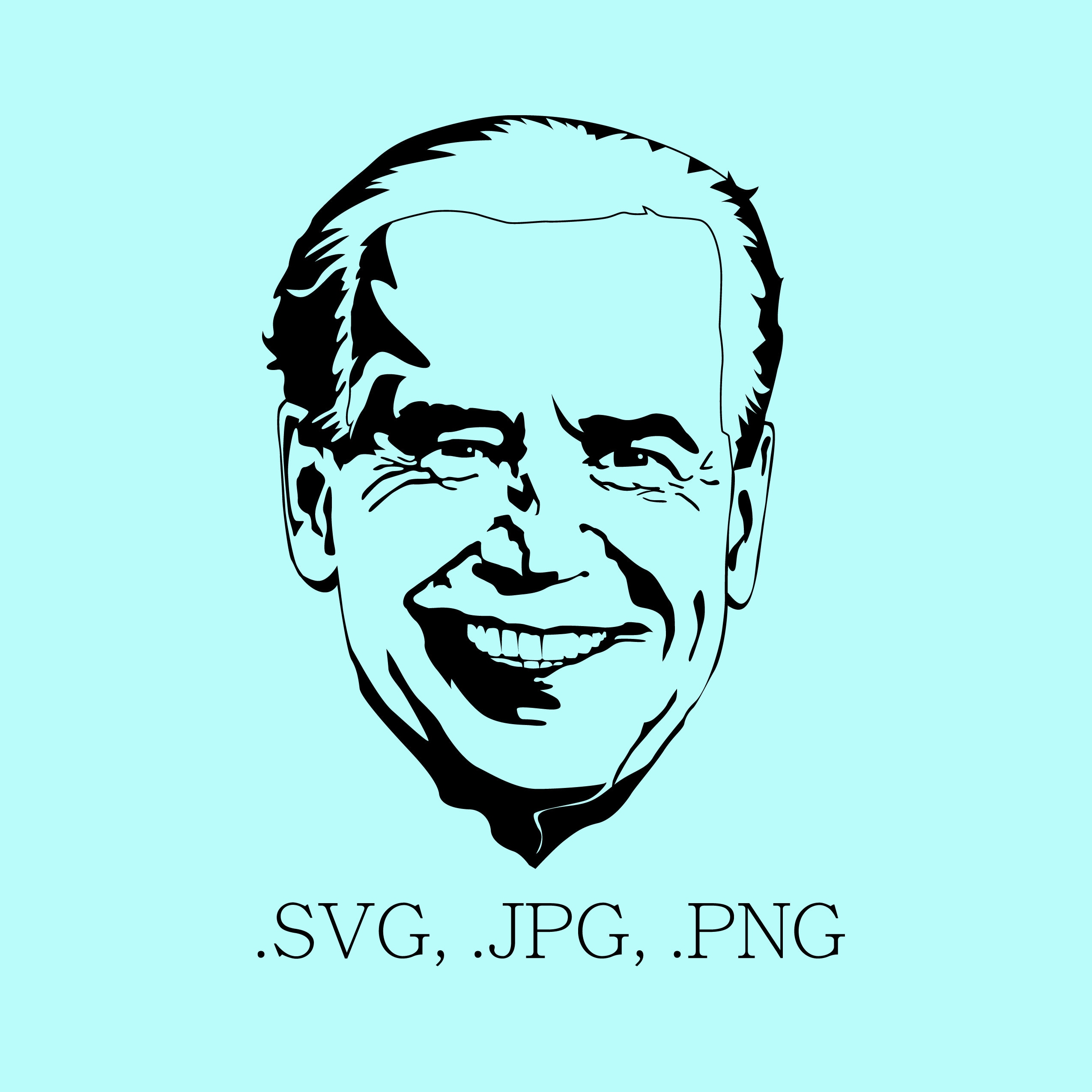 President Joe Biden Design Files (svg/png/jpg). Vector Clipart, Digital ...