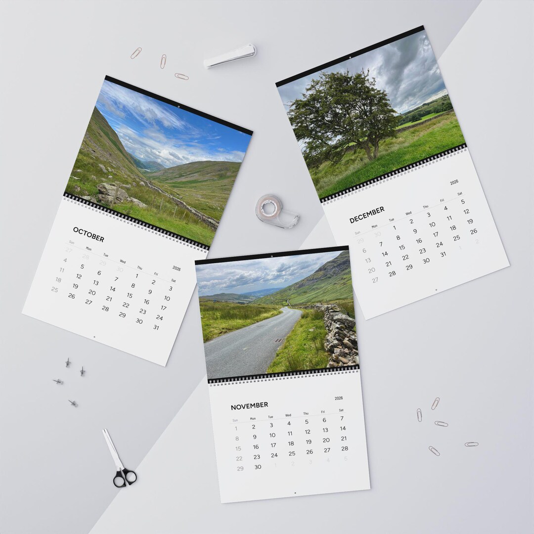 British Nature Wall Calendar 2026 | Scenic Landscape Planner, Yearly ...
