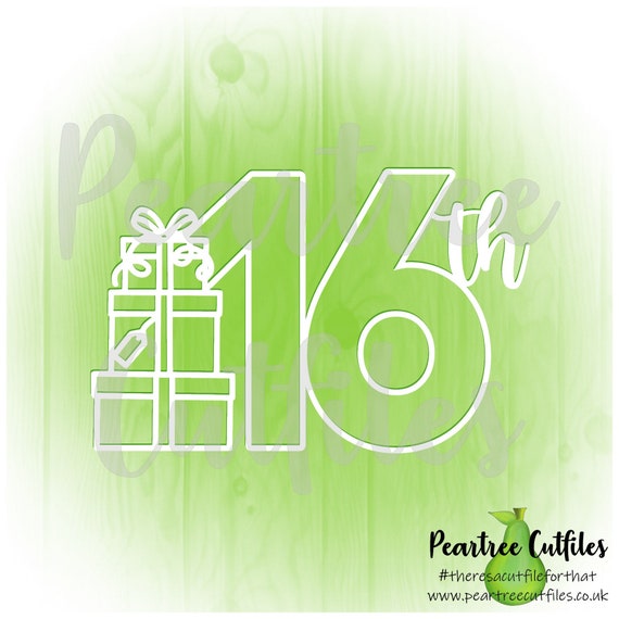 16th Svg Png Jpg Cutfile - Etsy