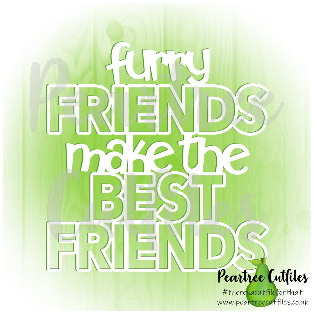 Furry Friends Svg Png Jpg Cutfile - Etsy