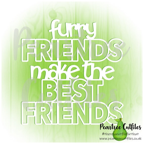 Furry Friends Svg Png Jpg Cutfile | Etsy