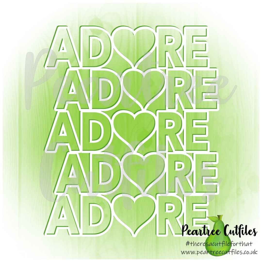 Adore Svg Png Jpg Cutfile - Etsy