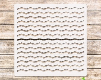 Zig Zag Stencil - Etsy UK