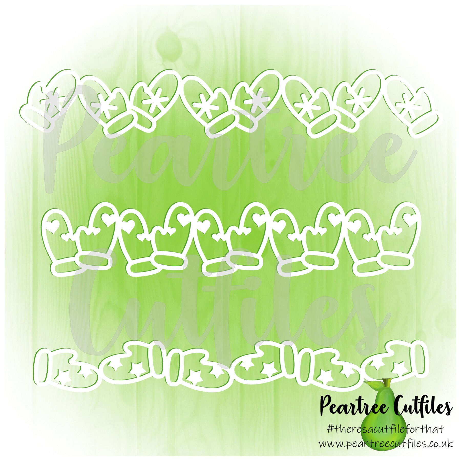 Mittens Borders Svg Png Jpg Cutfile - Etsy