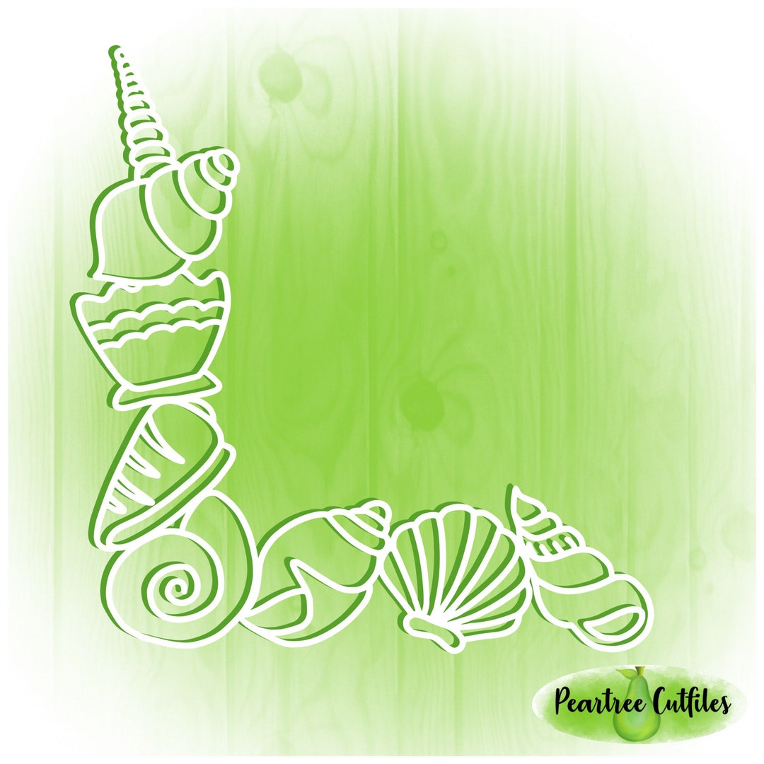 Shell Corner Svg Png Jpg Cutfile - Etsy