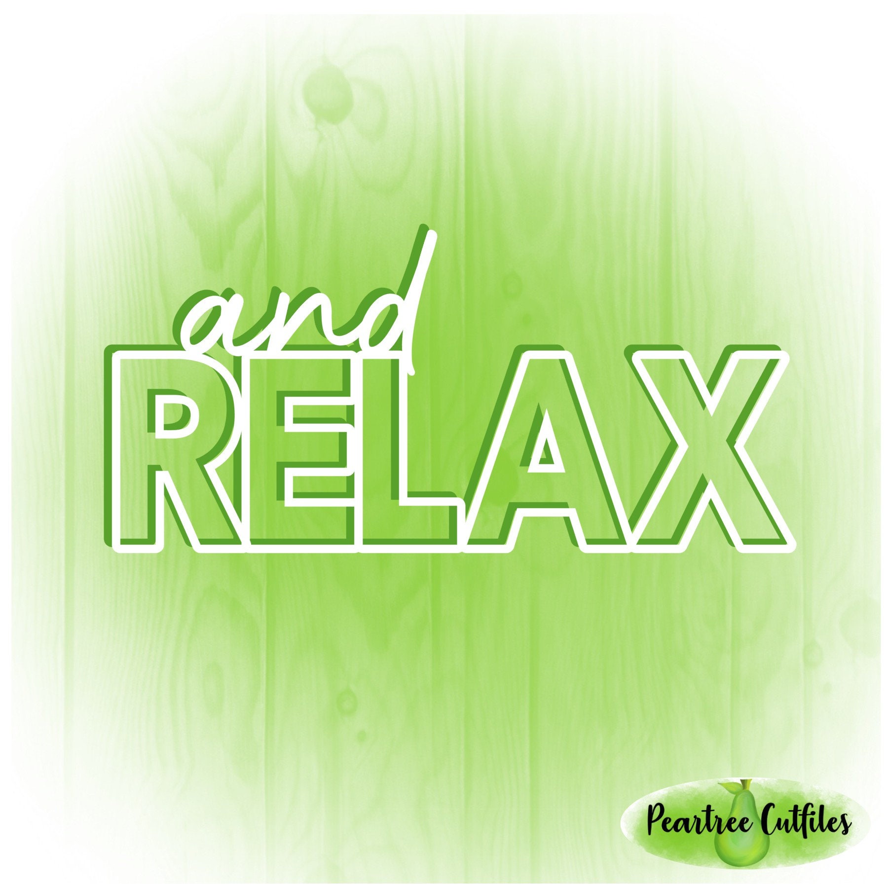 Y relajar SVG PNG JPG cutfile - Etsy España