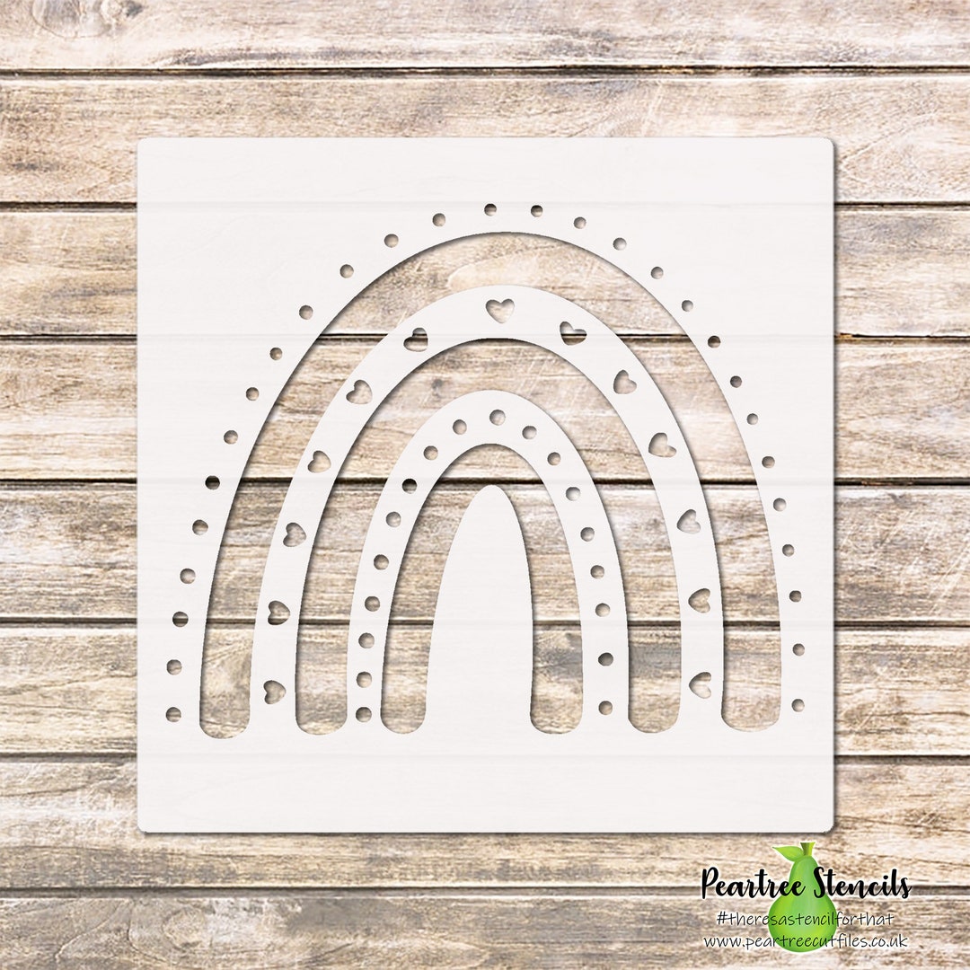 Dotty Rainbow Stencil Mylar 190 Micron - Etsy