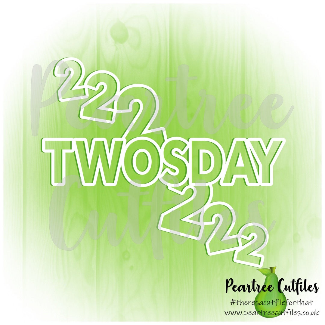 Twosday Svg Png Jpg Cutfile - Etsy