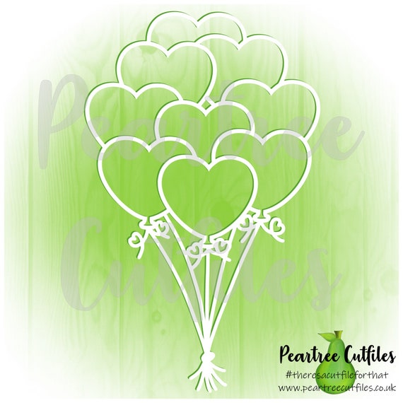 Bunch of Balloons Svg Png Jpg Cutfile | Etsy