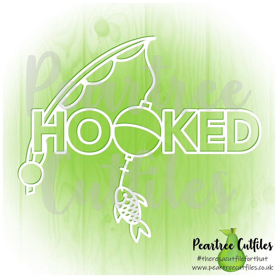 Hooked Svg Png Jpg Cutfile - Etsy