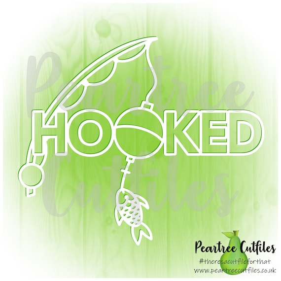 Hooked Svg Png Jpg Cutfile - Etsy