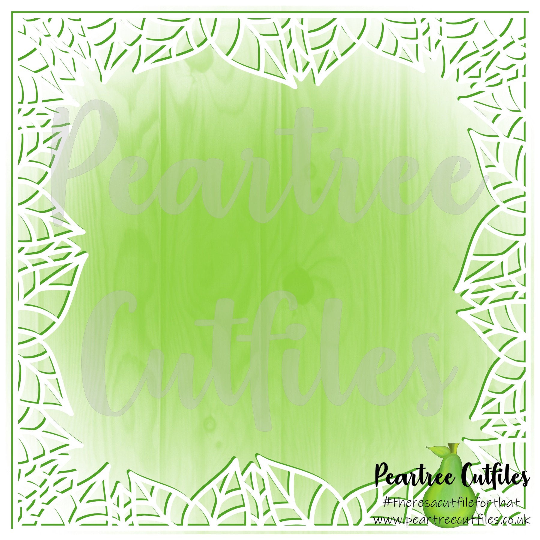 Spring Leaves Border Svg Png Jpg Cutfile - Etsy