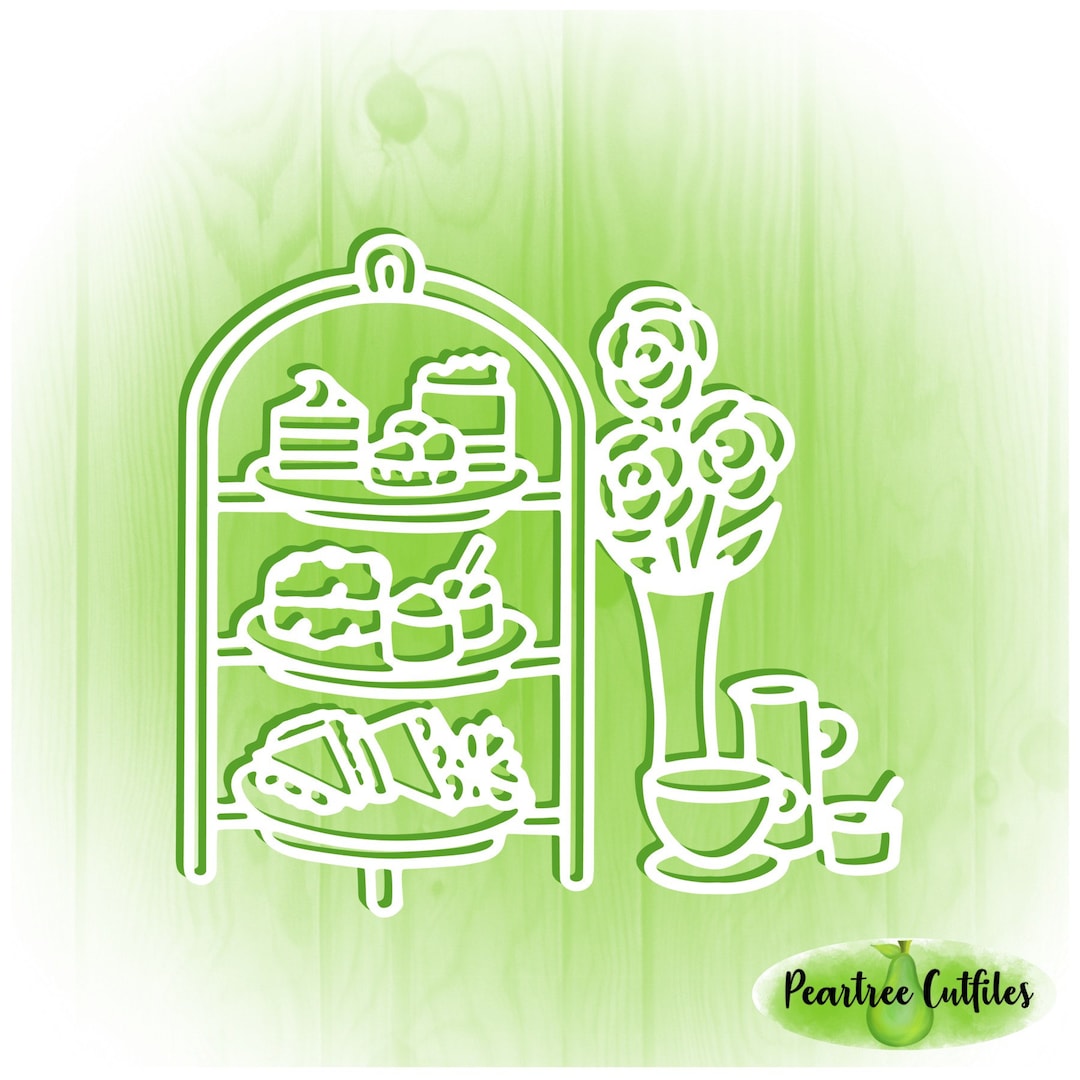 Afternoon Tea SVG PNG JPG Cutfile - Etsy