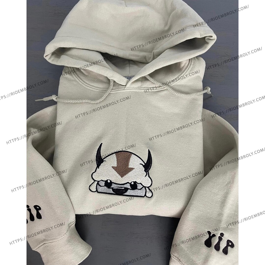 Appa Ava.tar Embroidered Sweatshirt, Bi.son Custom Design Sweatshirt ...