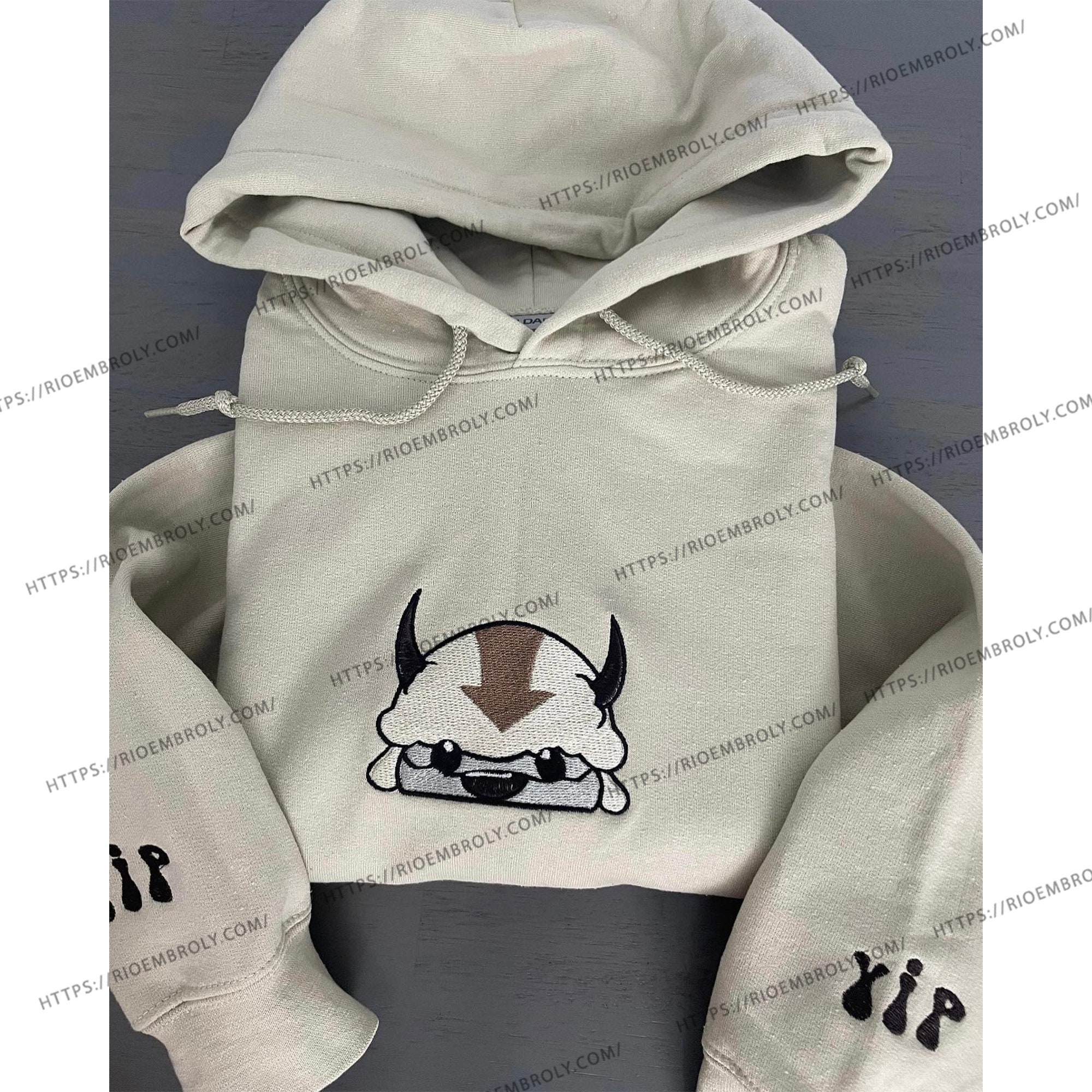 Appa Ava.tar Embroidered Sweatshirt, Bi.son Custom Design Sweatshirt ...