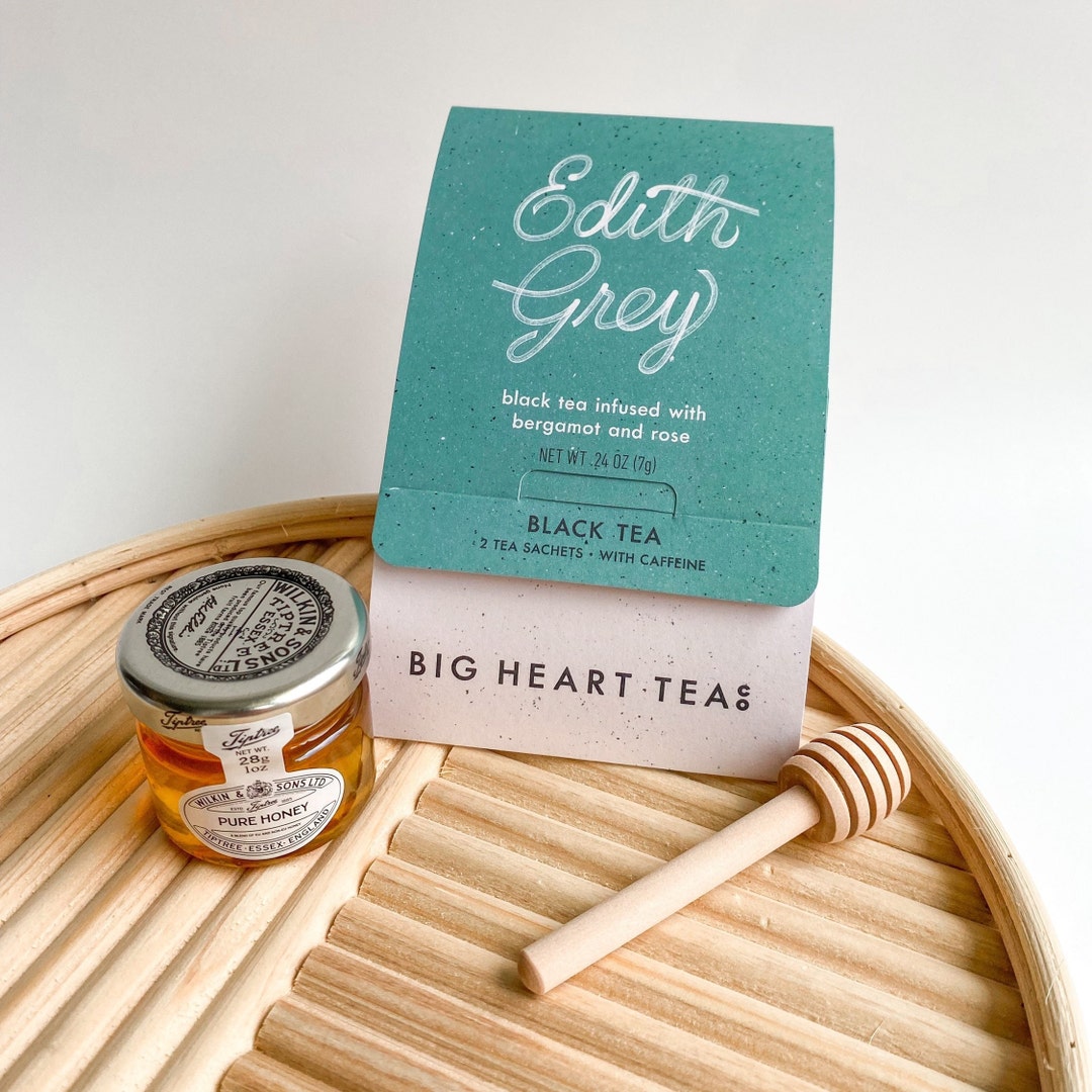 Earl Gray Tea Sachet, Edith Grey Herbal Tea, Honey and Stir Stick - Etsy