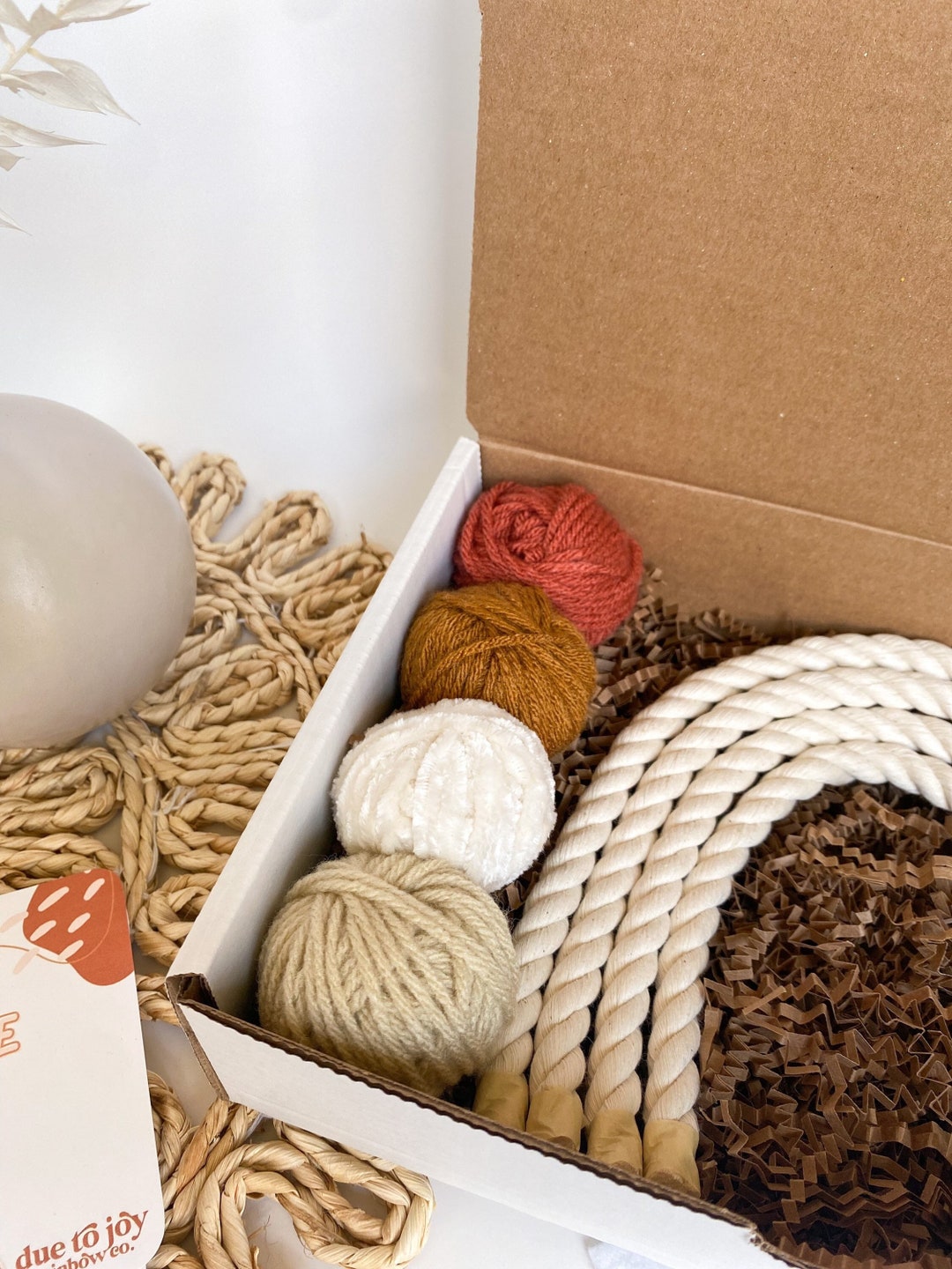 DIY Macrame Rainbow Kit, Make Your Own Rainbow Wall Art, Rainbow Kit ...