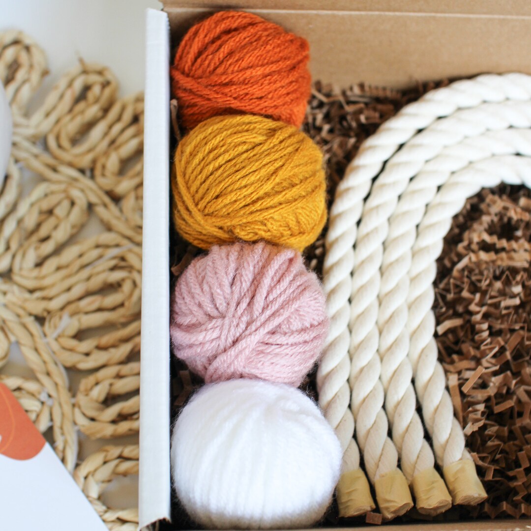 DIY Macrame Rainbow Kit, Make Your Own Rainbow Wall Art, Rainbow Kit ...