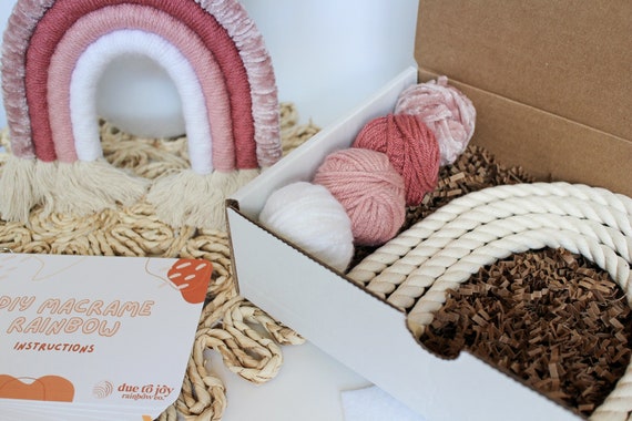 DIY Macrame Rainbow Kit Make Your Own Rainbow Wall Art - Etsy