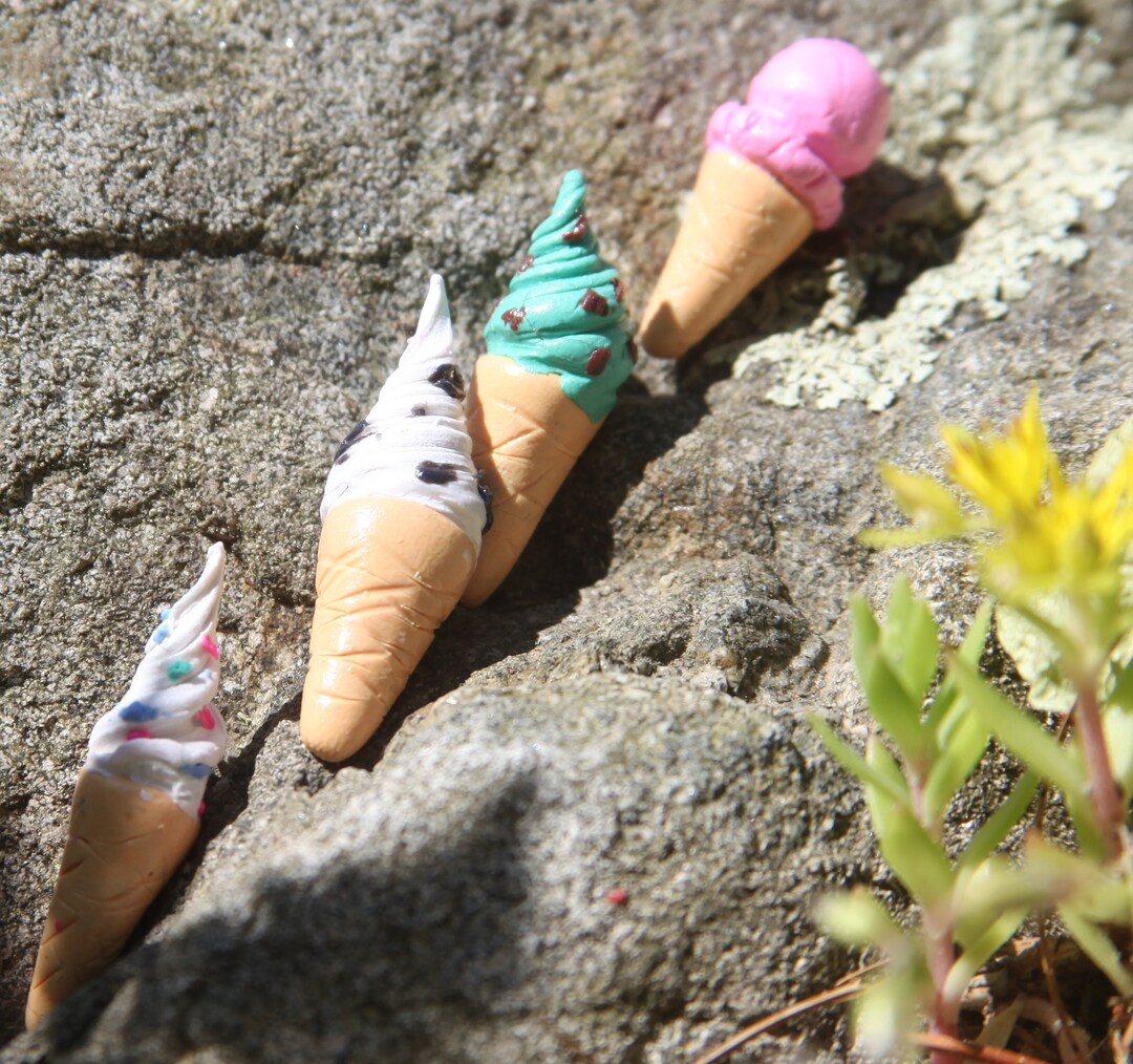 Handmade Clay Ice Cream Cones - Etsy