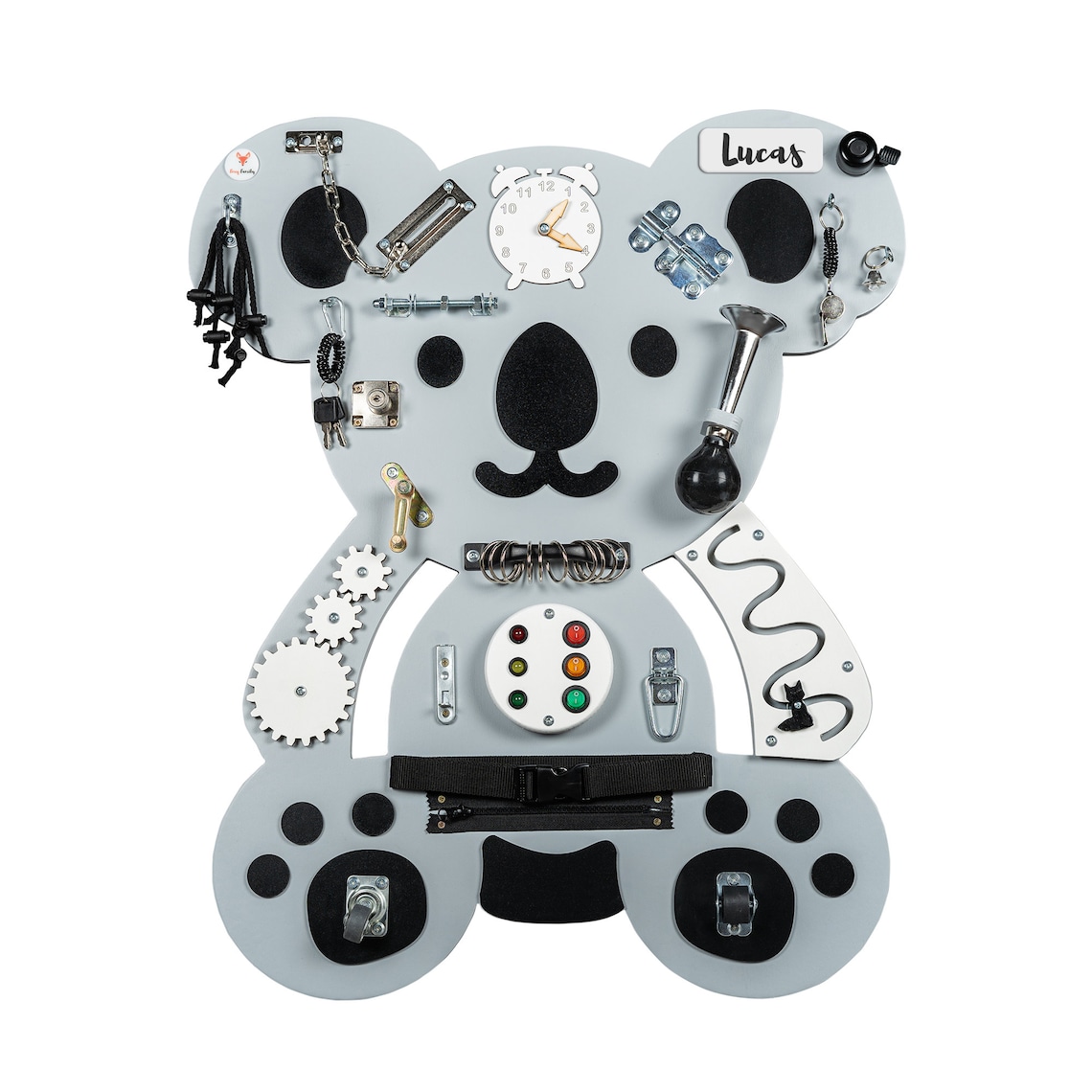 Koala Grey Busy Board Personalized Birthday Present - Etsy