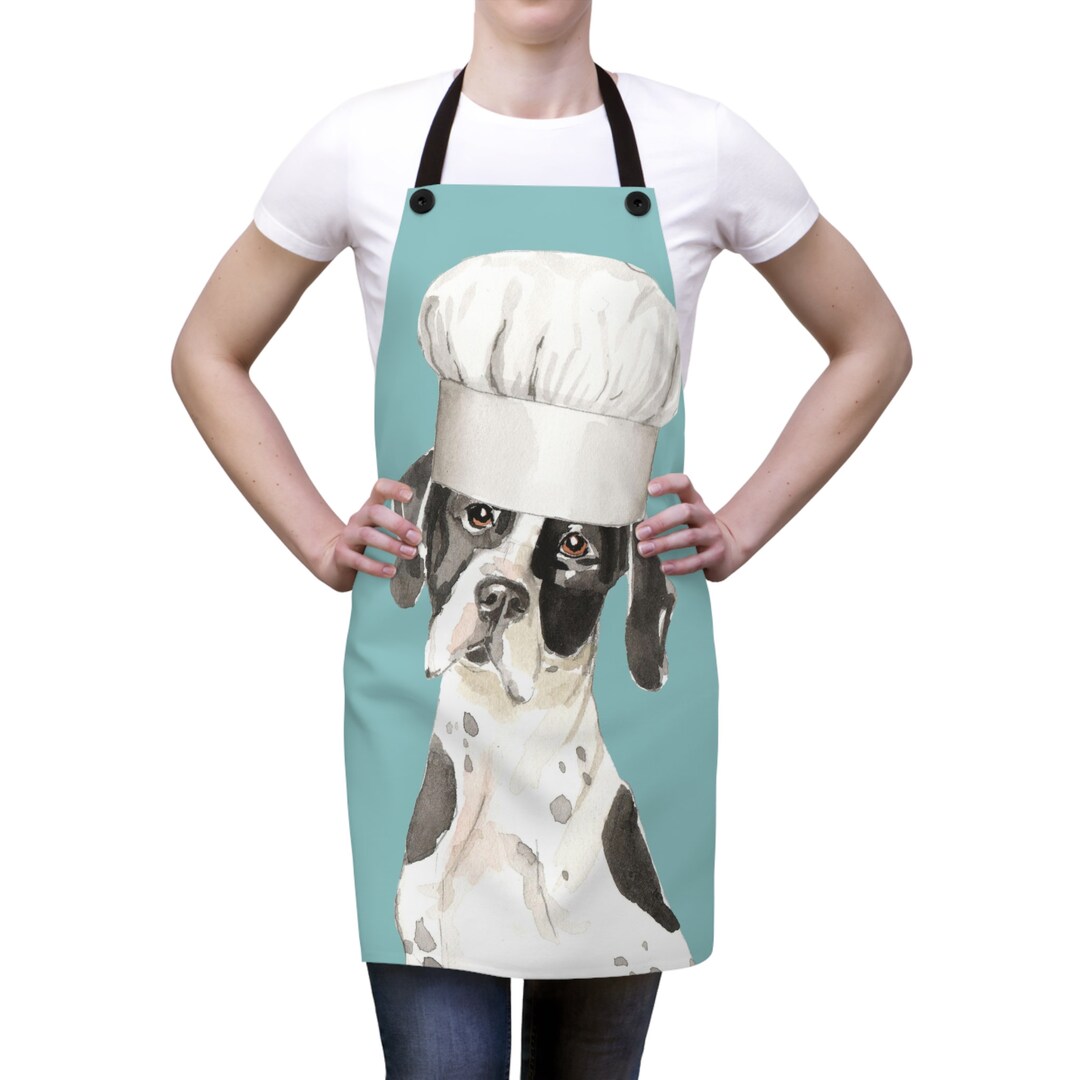 English Pointer Dog Apron Dog Portrait on Apron Dog With - Etsy