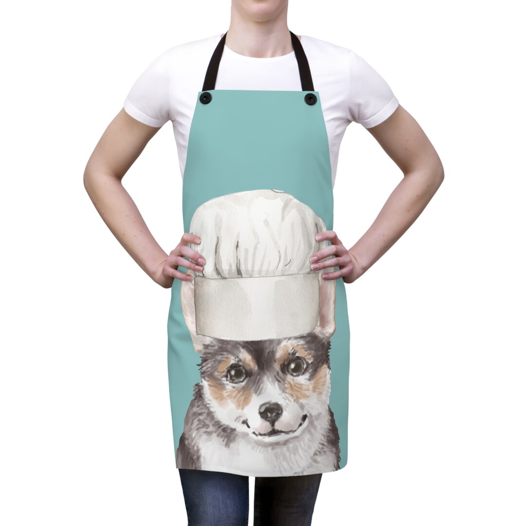 Corgi Chef's Hat Apron, Housewarming Gift Ideas for Dog Lovers, Bbq ...