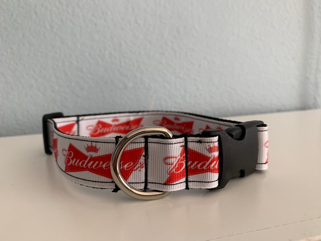 Dog Collar, Bud Beer Inspired Dog Collar, Small, Medium and Large. - Etsy