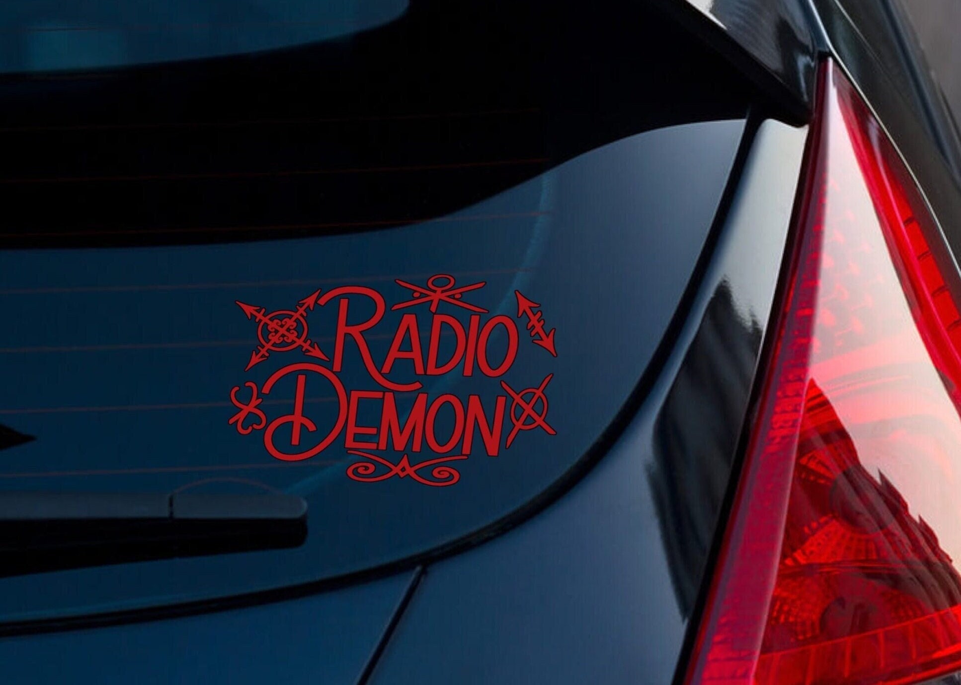 Radio Demon Alastor Hazbin Hotel Inspired Vinyl Decal - Etsy