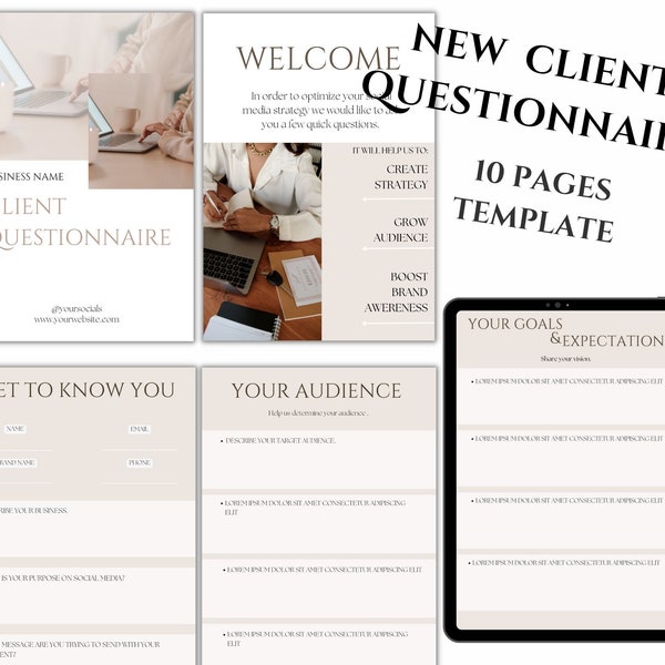 Virtual Assistant Client Onboarding Questionnaire - Etsy