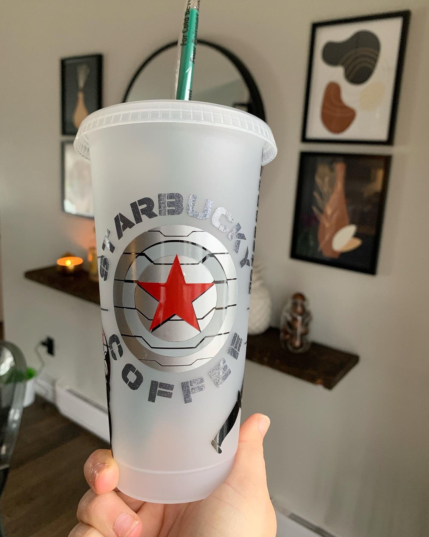 WINTER SOLDIER CUP Marvel Gift for Marvel fan Starbucks | Etsy