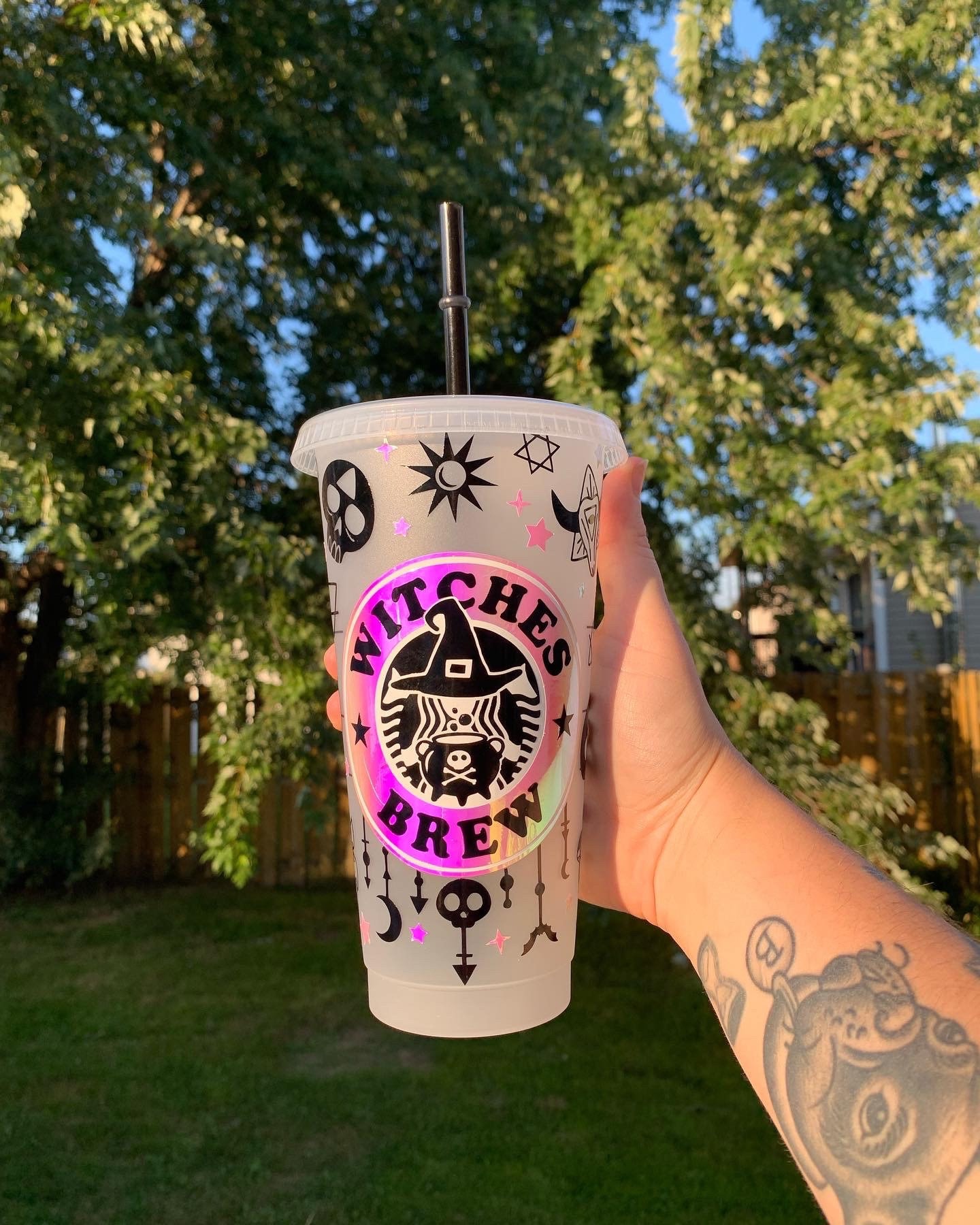 WITCHES BREW CUP Starbucks Cup Halloween Halloween - Etsy
