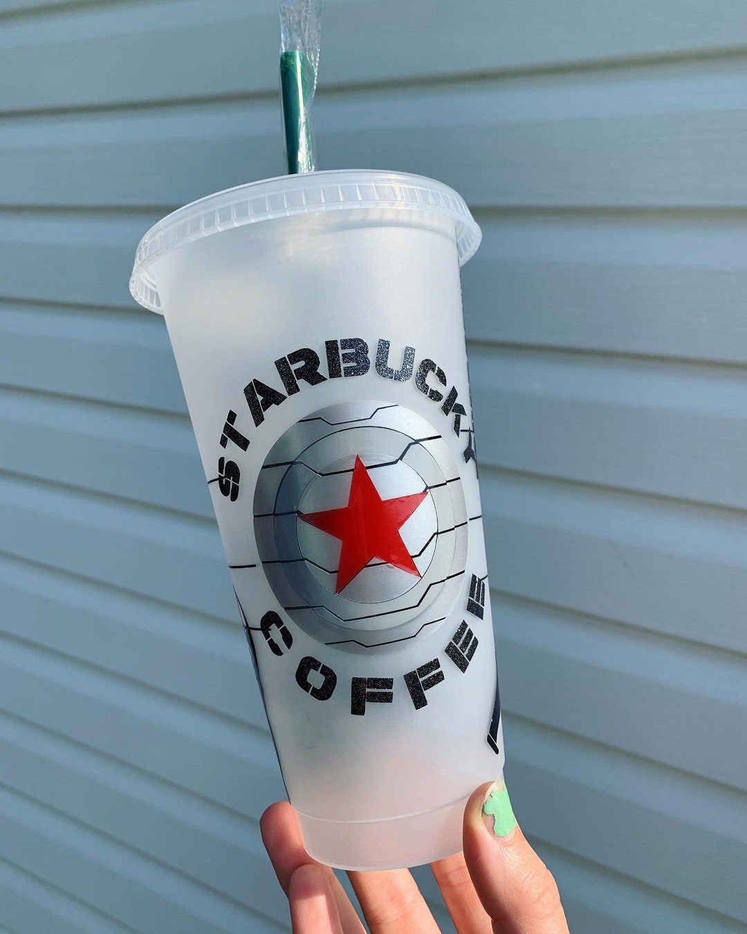 WINTER SOLDIER CUP Marvel Gift for Marvel Fan Starbucks Cup Bucky ...