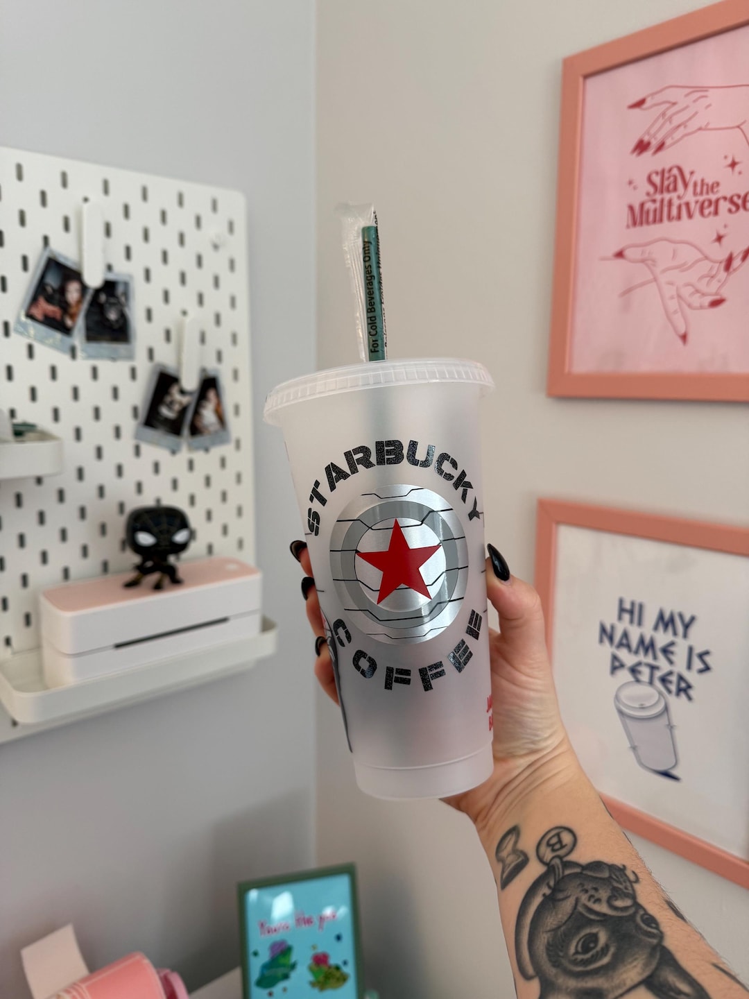WINTER SOLDIER CUP | Marvel | Gift for Marvel Fan | Starbucks Cup ...