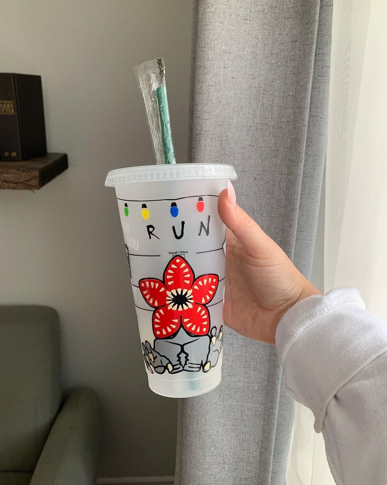 STRANGER THINGS CUP Stranger Things Starbucks Cup - Etsy