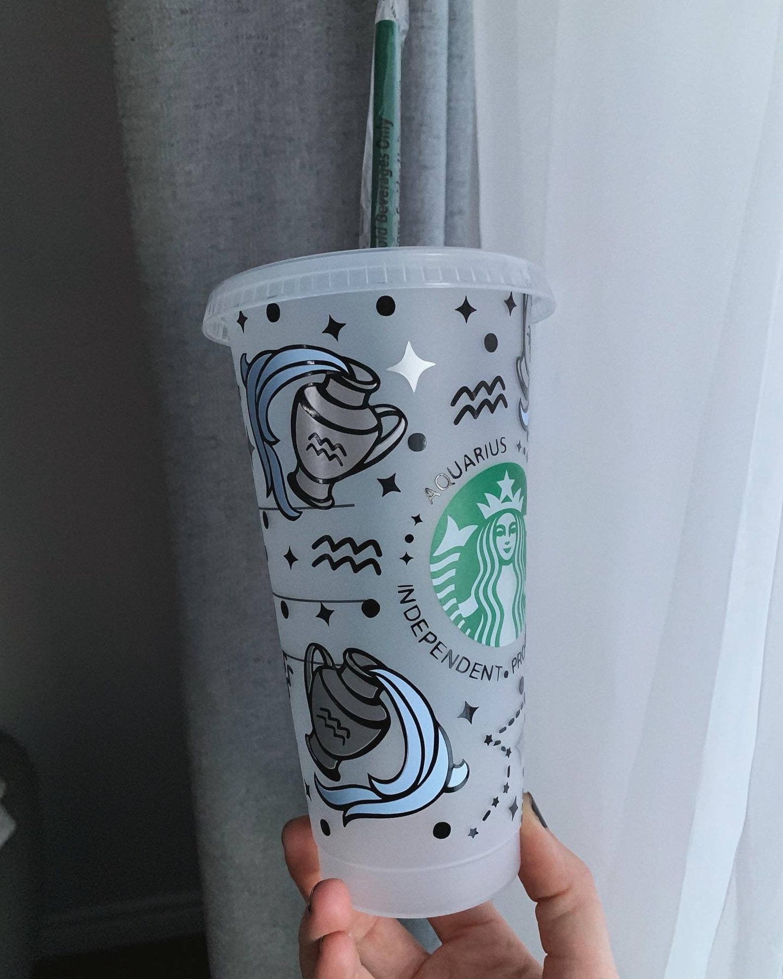 AQUARIUS STARBUCKS CUP | Aquarius | Starbucks Cup | Astrology | Tumbler ...
