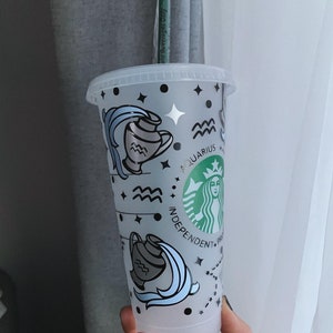 AQUARIUS STARBUCKS CUP | Aquarius | Starbucks Cup | Astrology | Tumbler ...