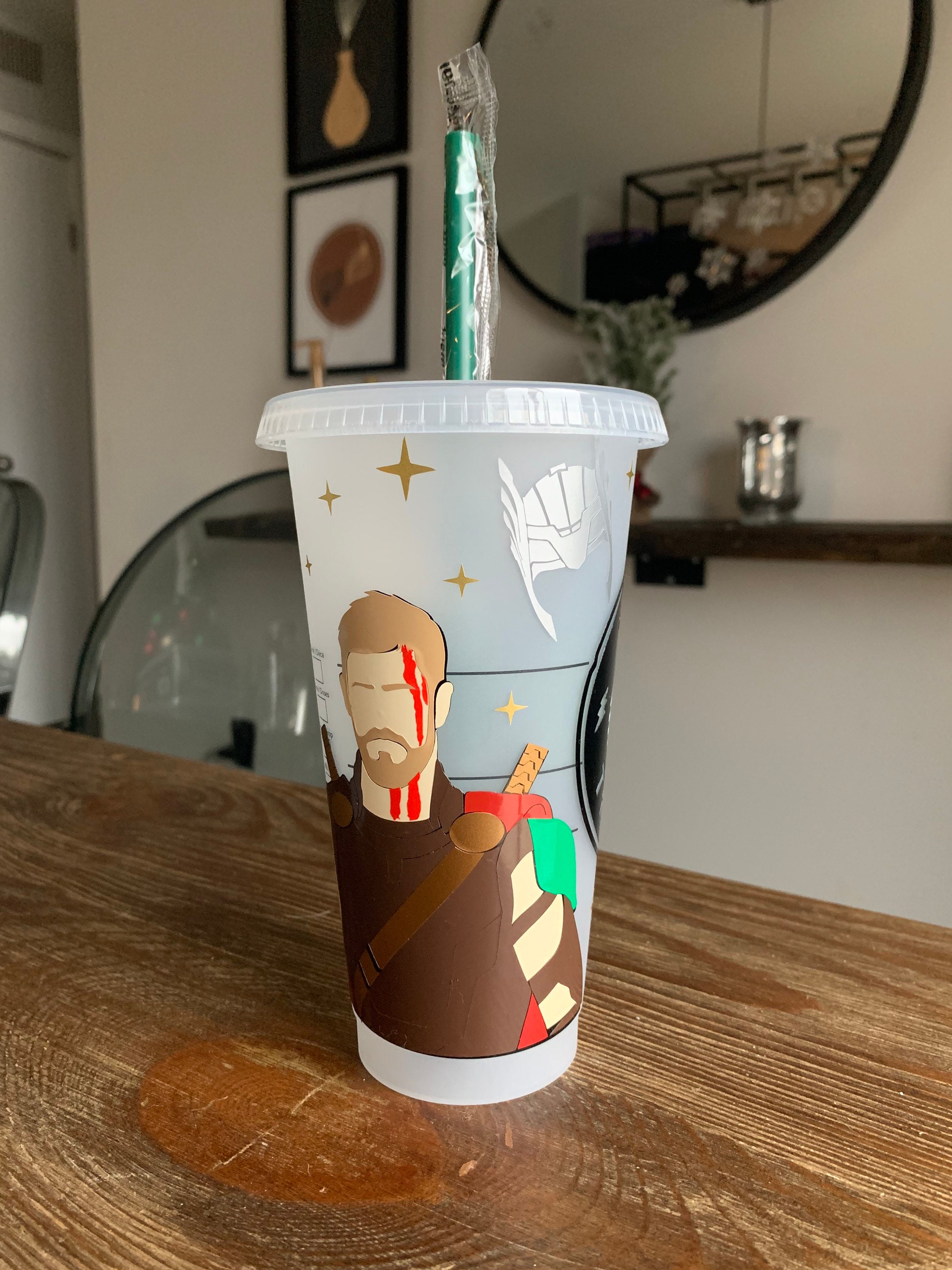 THOR STARBUCKS CUP Thor Cup Marvel Tumbler Marvel Cup - Etsy