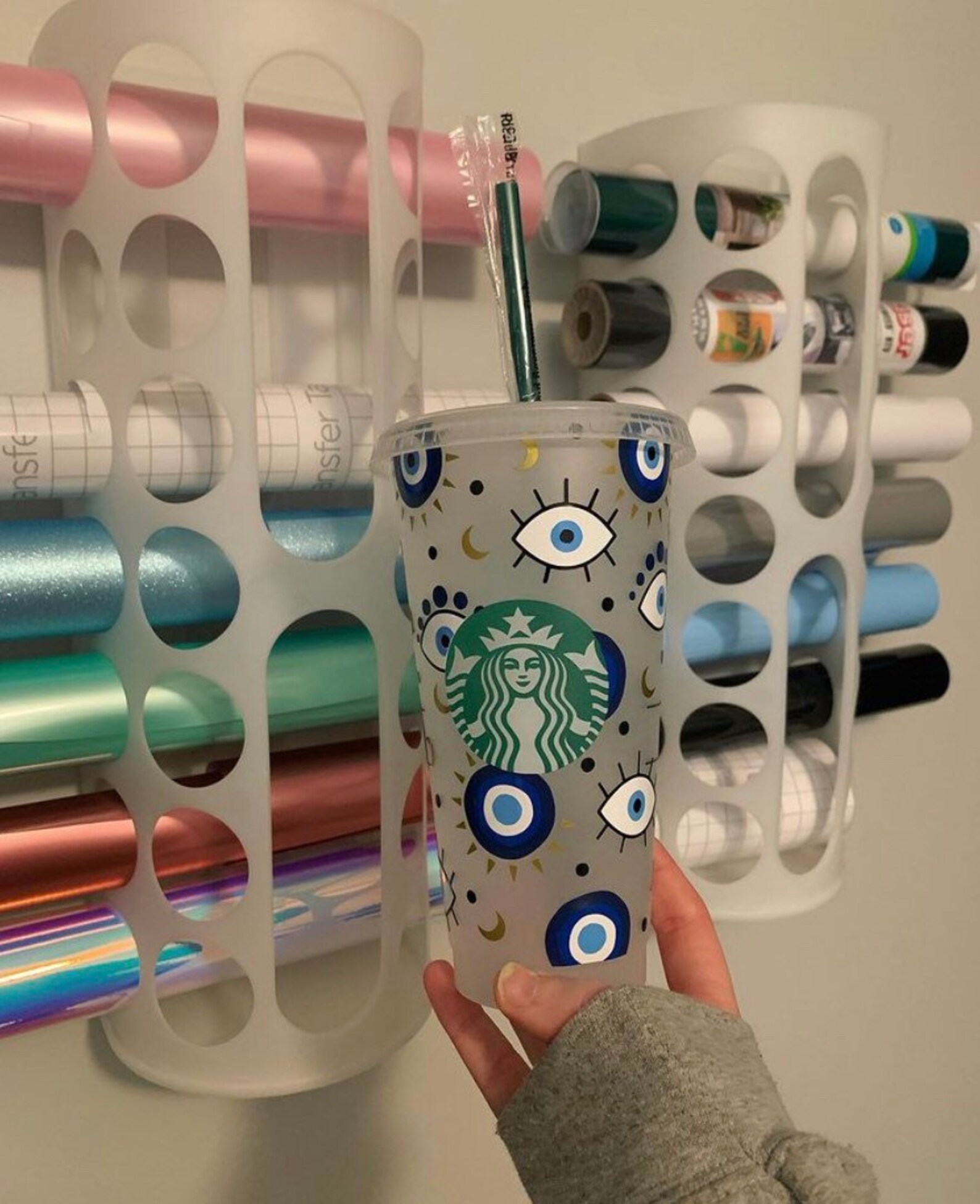 EVIL EYE CUP Evil Eye Starbucks Cup Evil Eye Starbucks - Etsy Canada