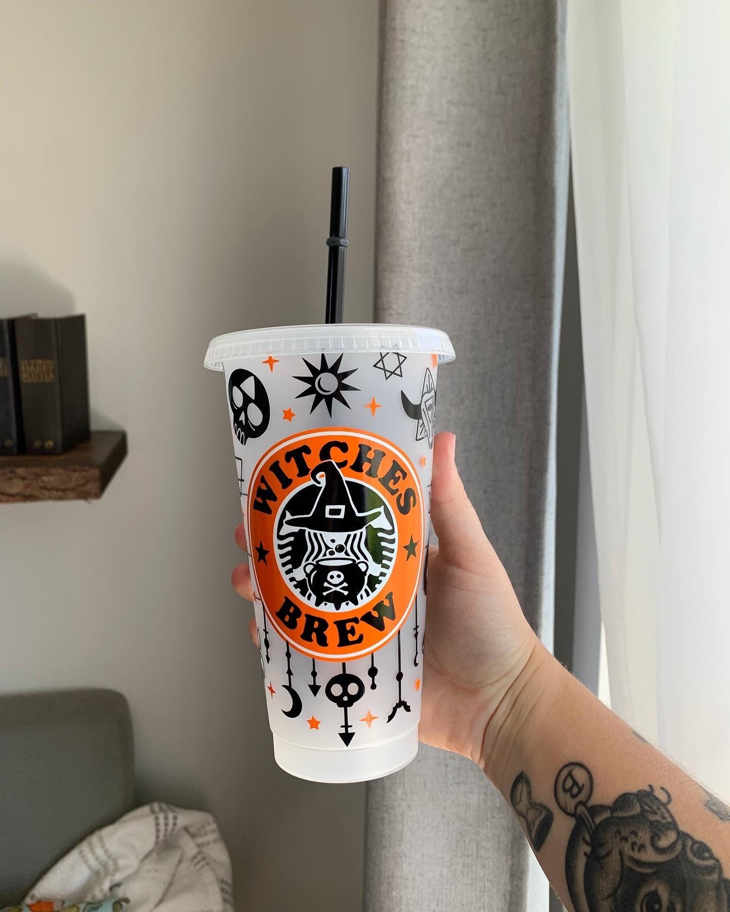 WITCHES BREW CUP Starbucks Cup Halloween Halloween - Etsy