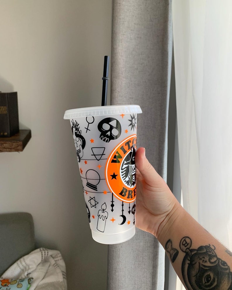 WITCHES BREW CUP Starbucks Cup Halloween Halloween - Etsy