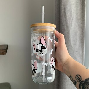 FRENCHIES CUP | Frenchies Glass Cup | French Bulldogs | Glass Cup ...