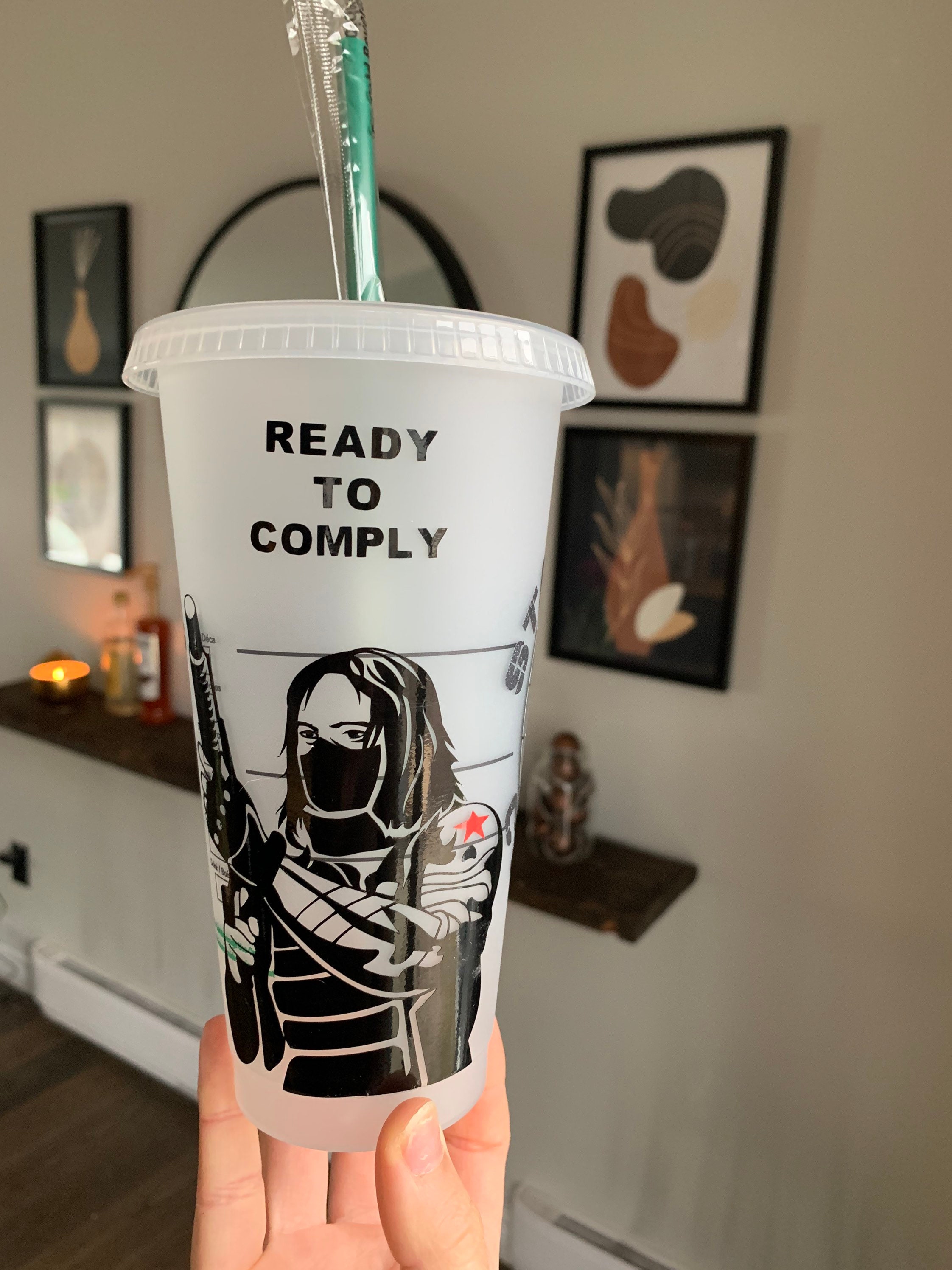 Captain America & Winter Soldier Starbucks Cup Bundle - Etsy